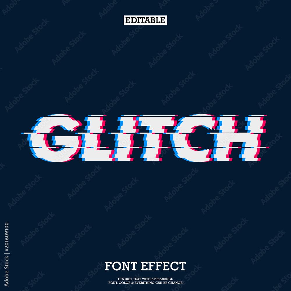 Vettoriale Stock error glitch font effect | Adobe Stock