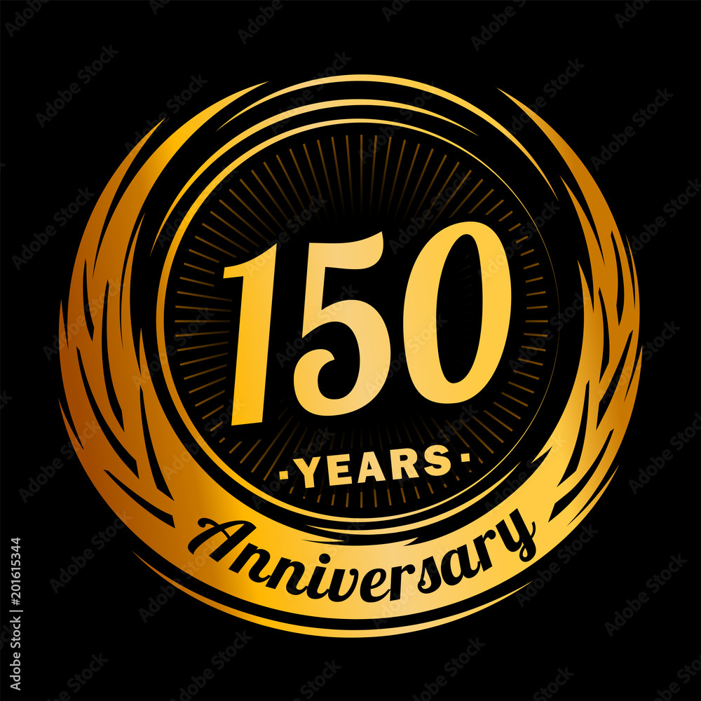 150 years anniversary. Anniversary logo design. 150 years logo Stock ...