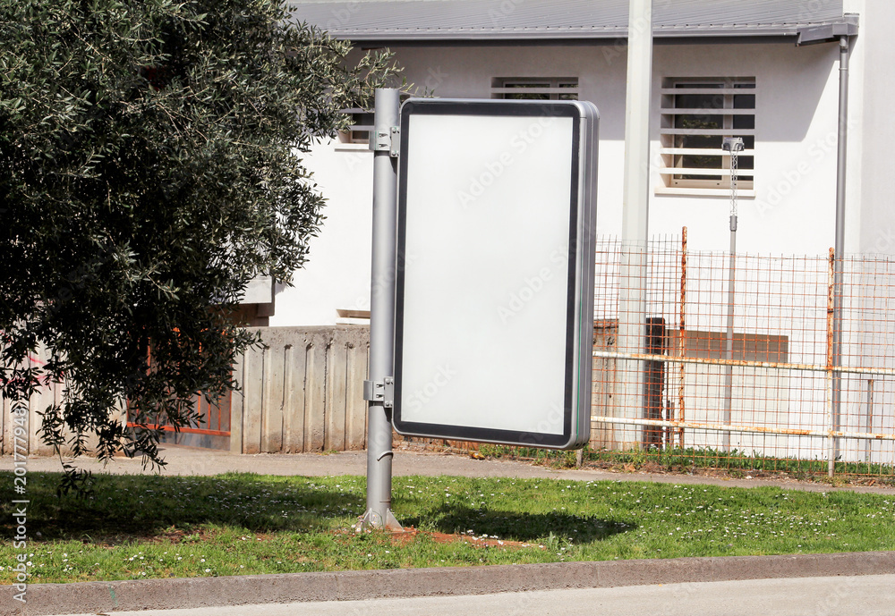 Blank billboard with copy space for your text message or content ...