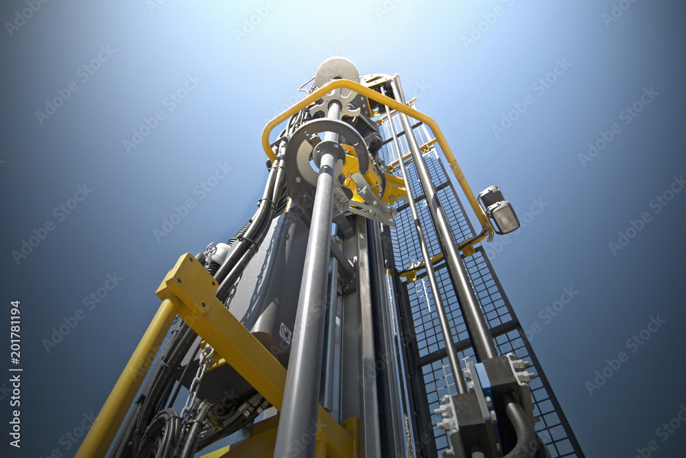 Hydraulic crawler drill Stock Photo | Adobe Stock