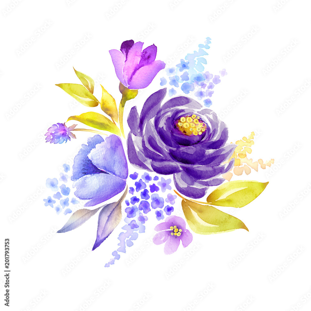 Whimsical Flowers Clip Art