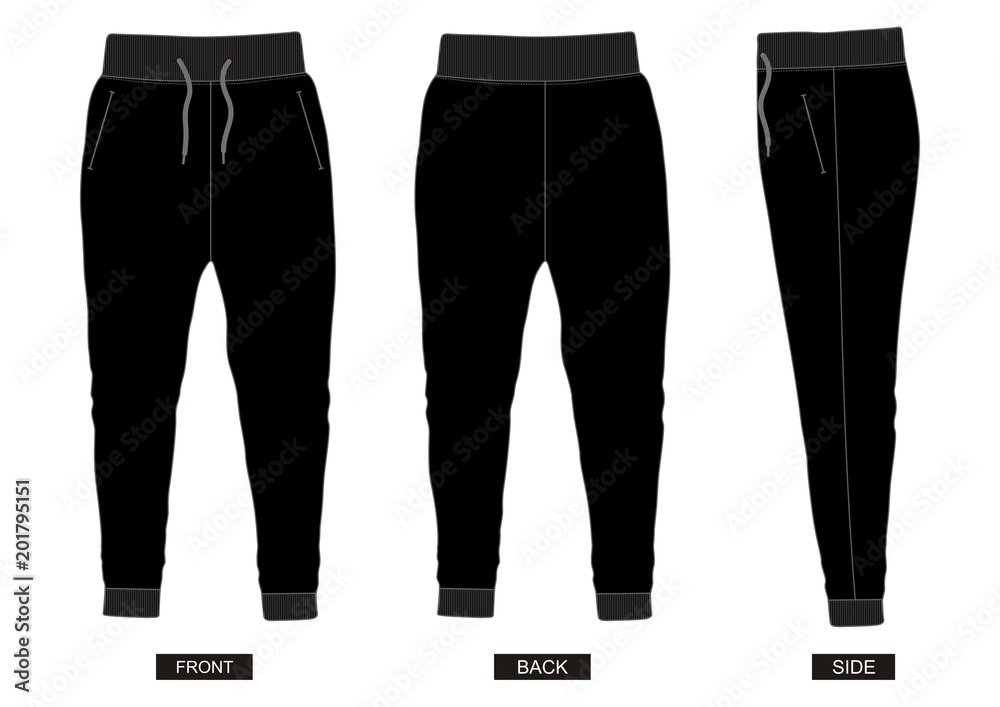 design vector template shorts collection for men with color black white ...