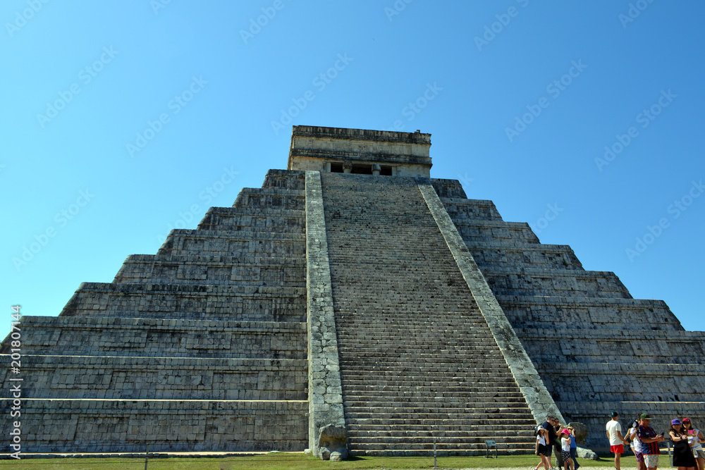 El Castillo Stairs Stock Photo | Adobe Stock