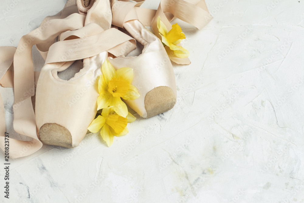 Yellow Pointe Shoes
