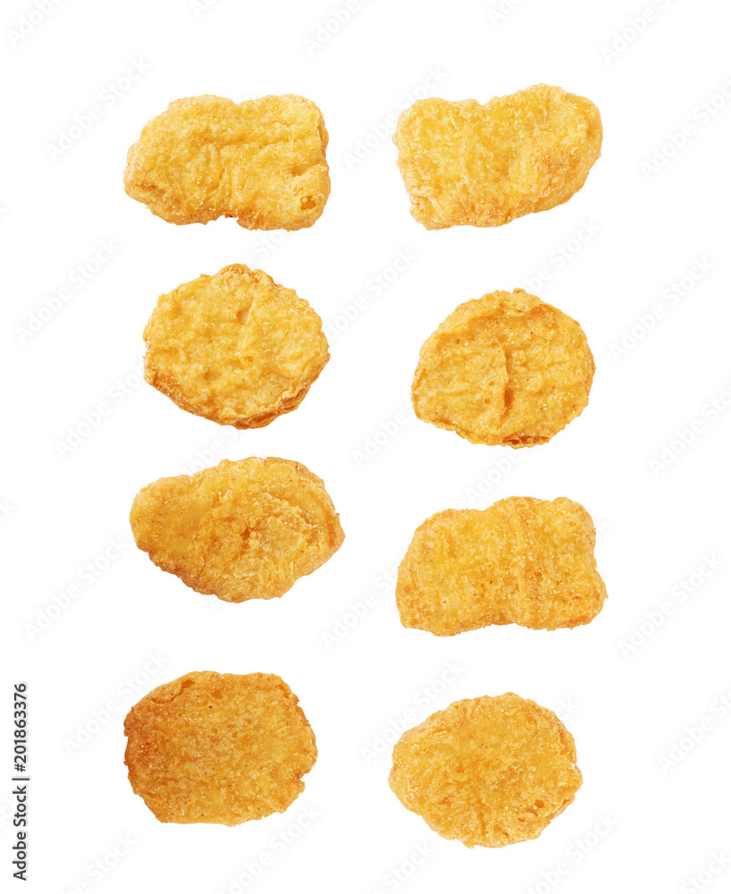 Fried chicken nuggets set Stock Photo | Adobe Stock