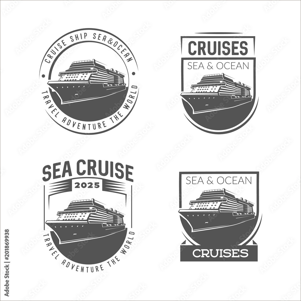 Cruise logo design template. Stock Vector | Adobe Stock