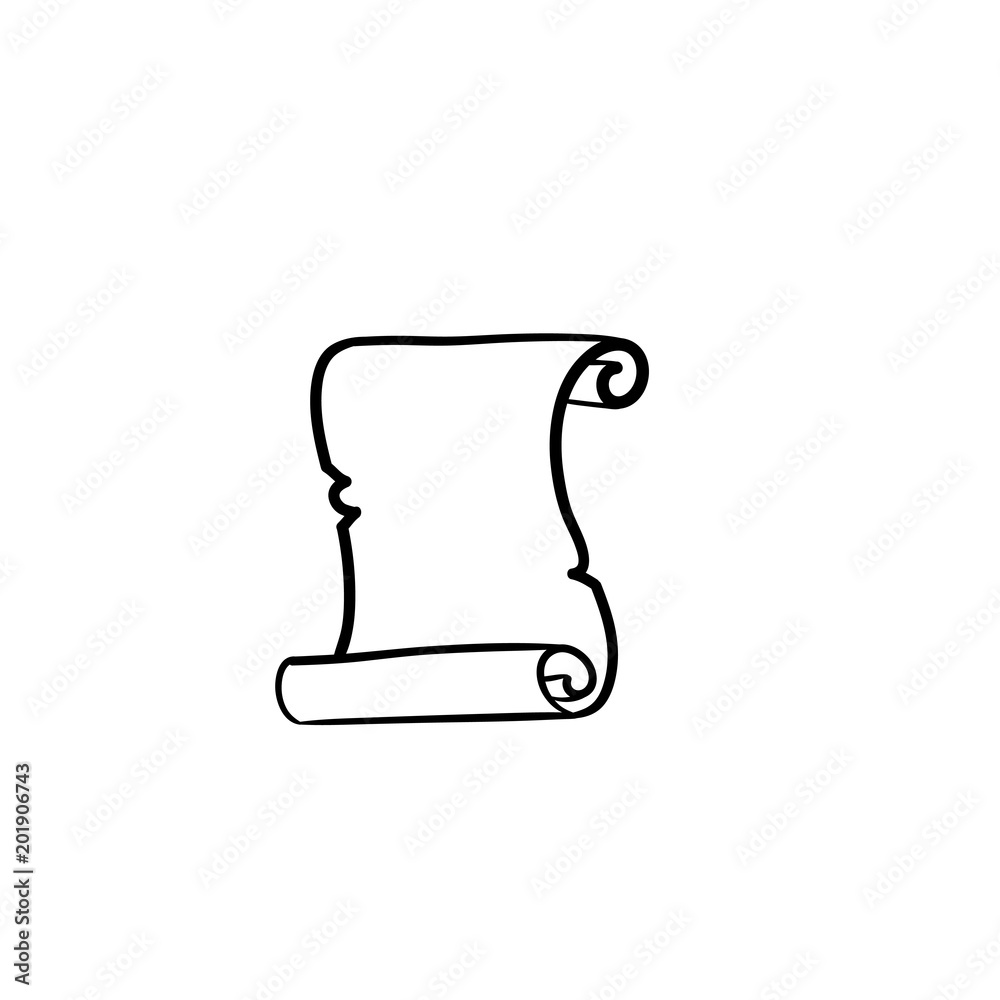 Ancient Paper Scroll Vector