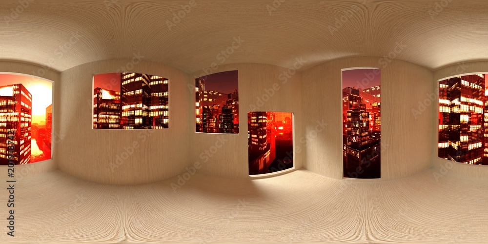 Environment map. HDRI map. Equirectangular projection. Spherical ...