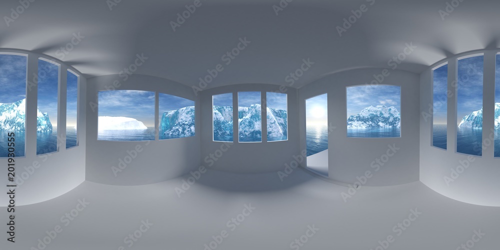 Environment map. HDRI map. Equirectangular projection. Spherical ...