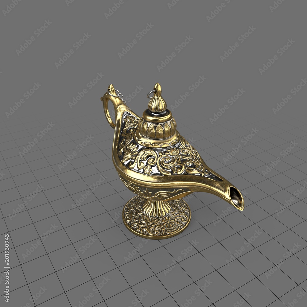 Magic lamp Stock 3D asset | Adobe Stock