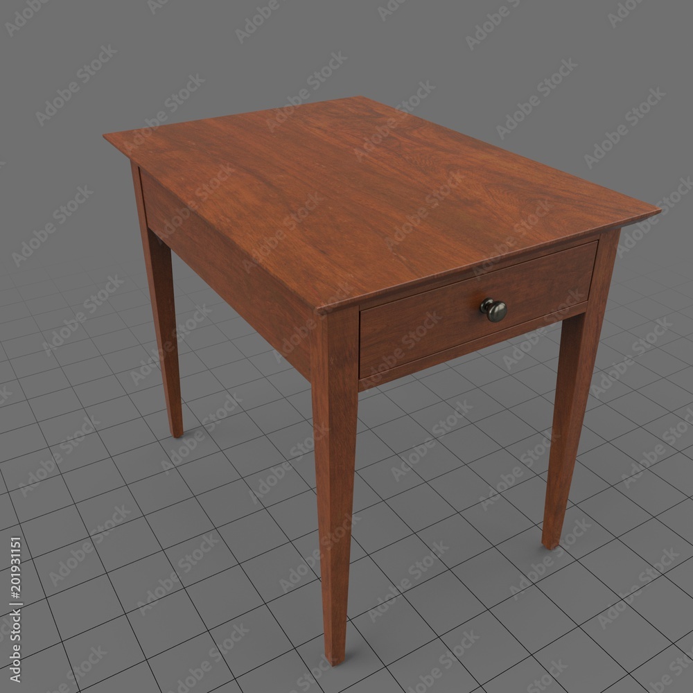 Traditional side table Stock 3D asset | Adobe Stock
