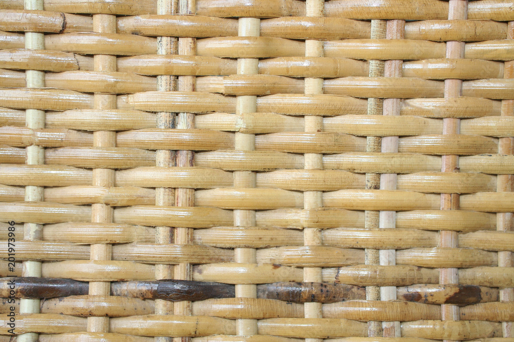 Texture weaving seamless of rattan brown crafts background Stock Photo ...