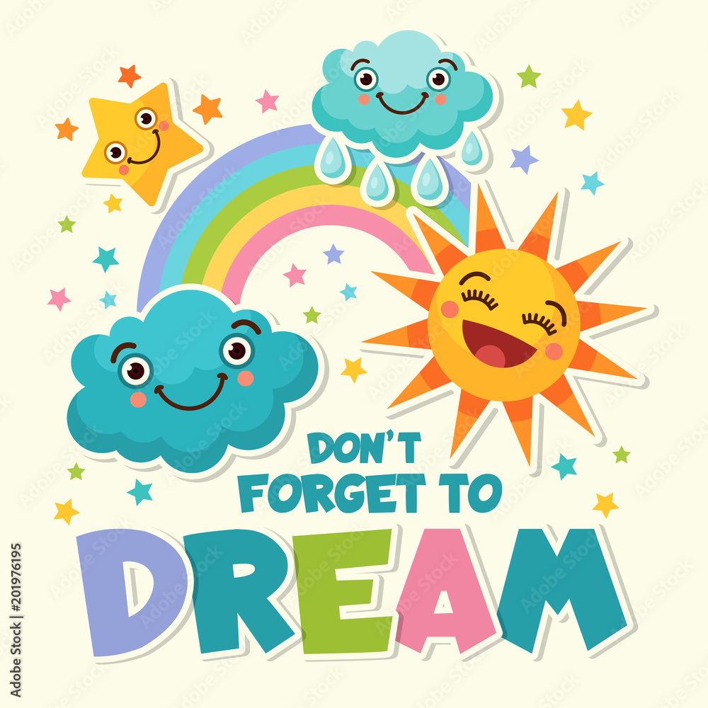 Background illustrations with cartoon funny pictures of different ...