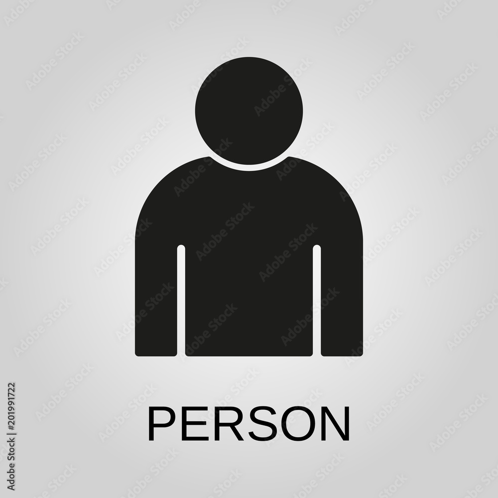 Person icon. Person symbol. Flat design. Stock - Vector illustration ...