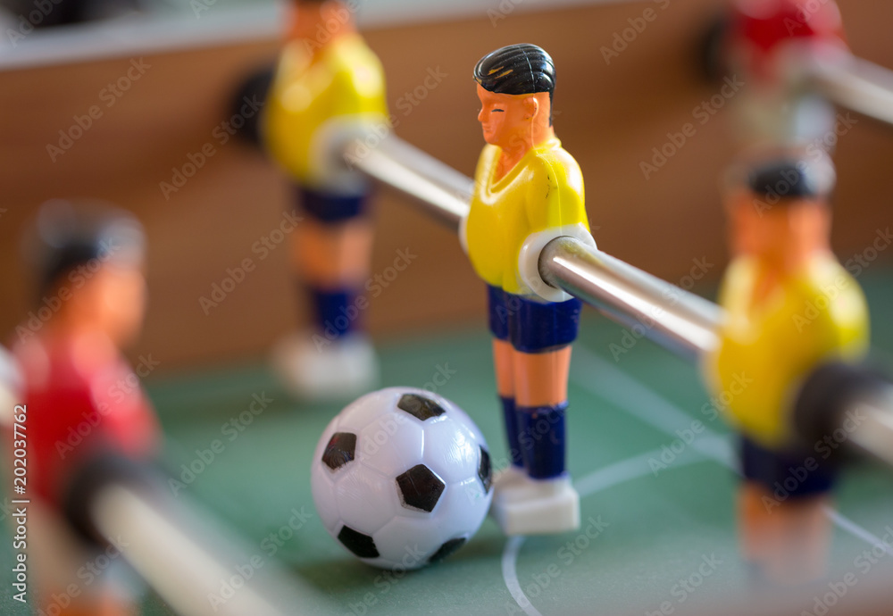 Fußball Symbol Tischkicker Stock Photo | Adobe Stock