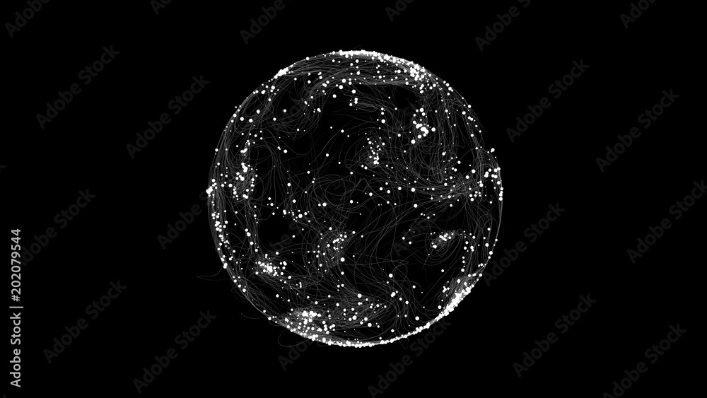 Particles Sphere Stock Photo | Adobe Stock