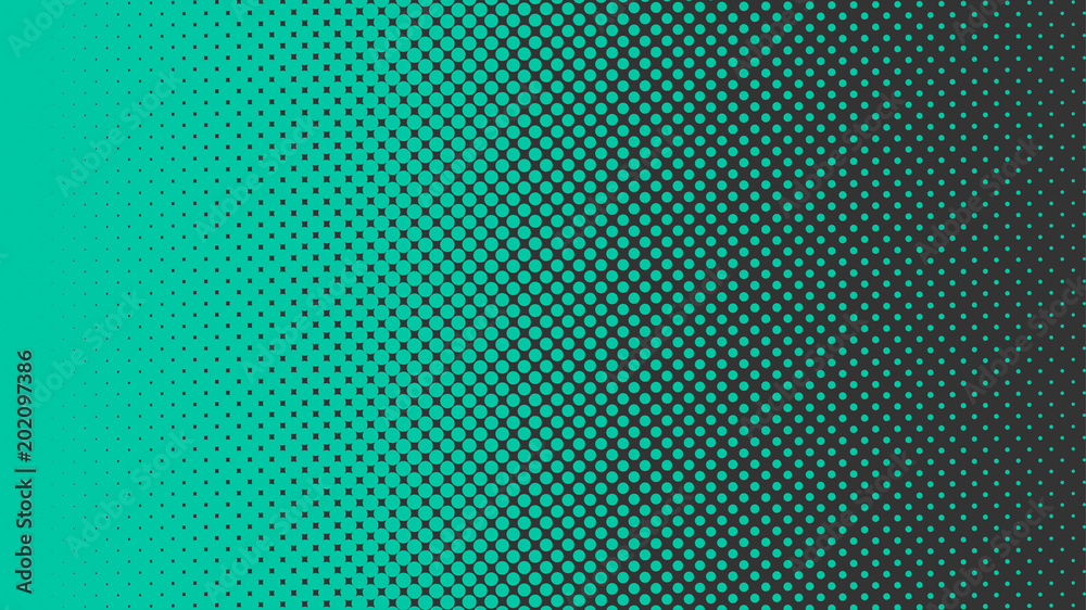 Halftone gradient dots background vector illustration. Blue dotted ...