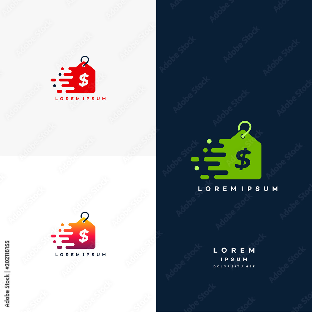 Fast Sale logo concept vector, Fast Coupon logo template symbol Stock ...