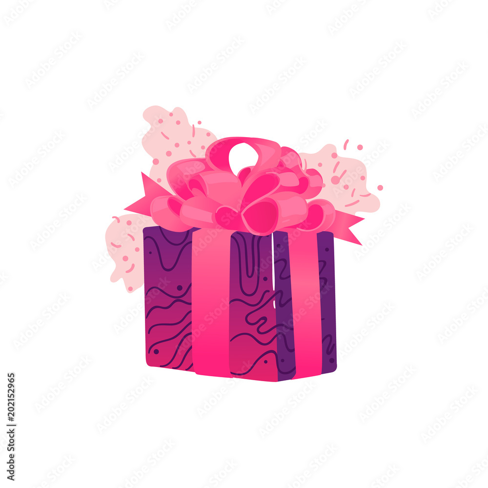 Purple Wrapped Present