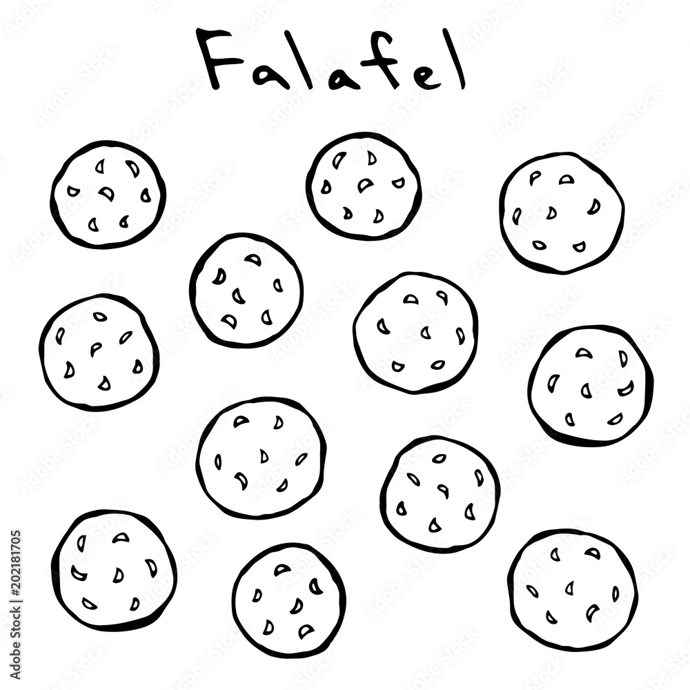 Falafel Middle Eastern Cuisine. Arabic Traditional Meal. Israel ...