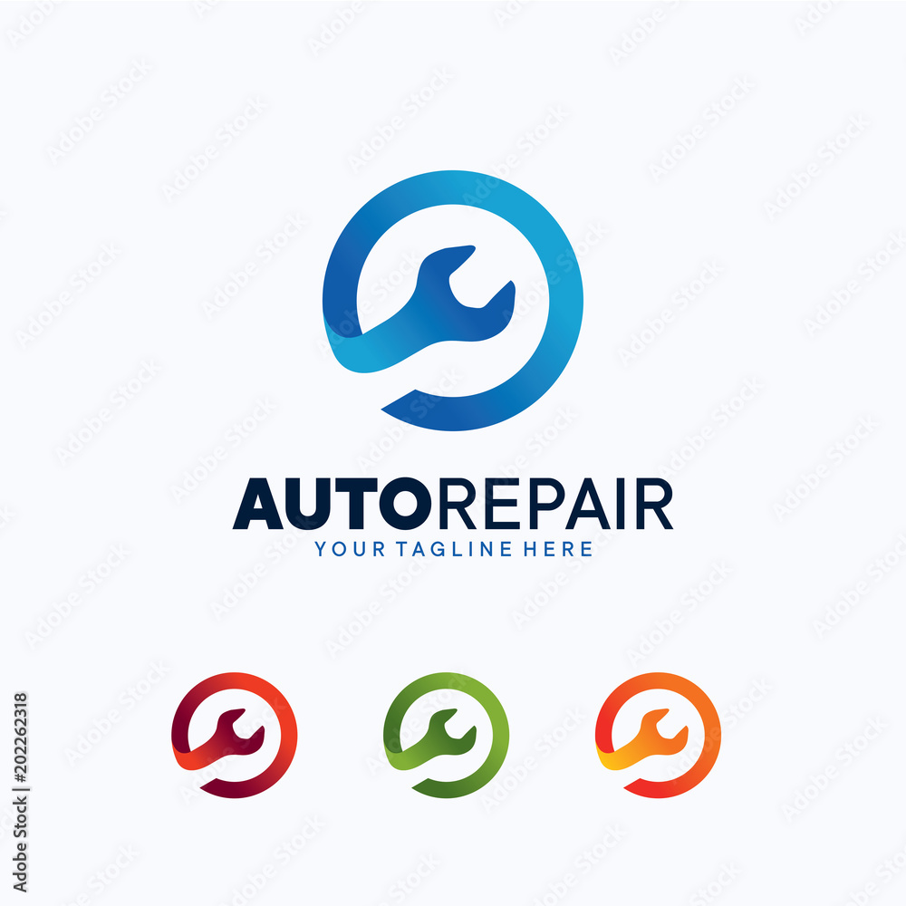 Auto Repair Logo Template Design. Creative Vector Emblem, for Icon or ...