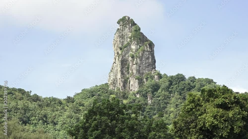 Te Rua Manga The Needle Rarotonga Cook Islands Stock Video | Adobe Stock