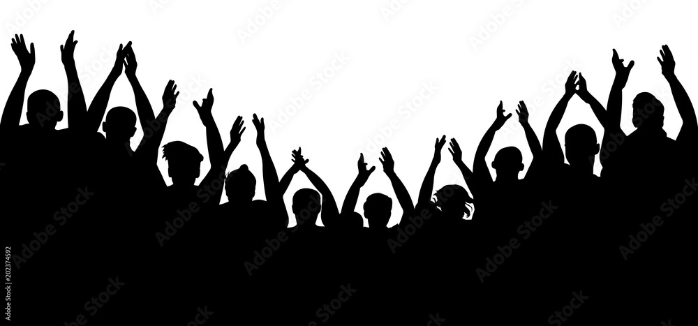 Audience Clapping Hands