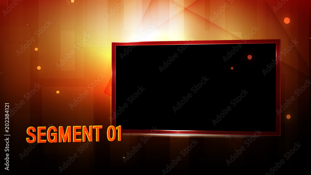 Orange Scanlines Frame Overlay Stock Template | Adobe Stock