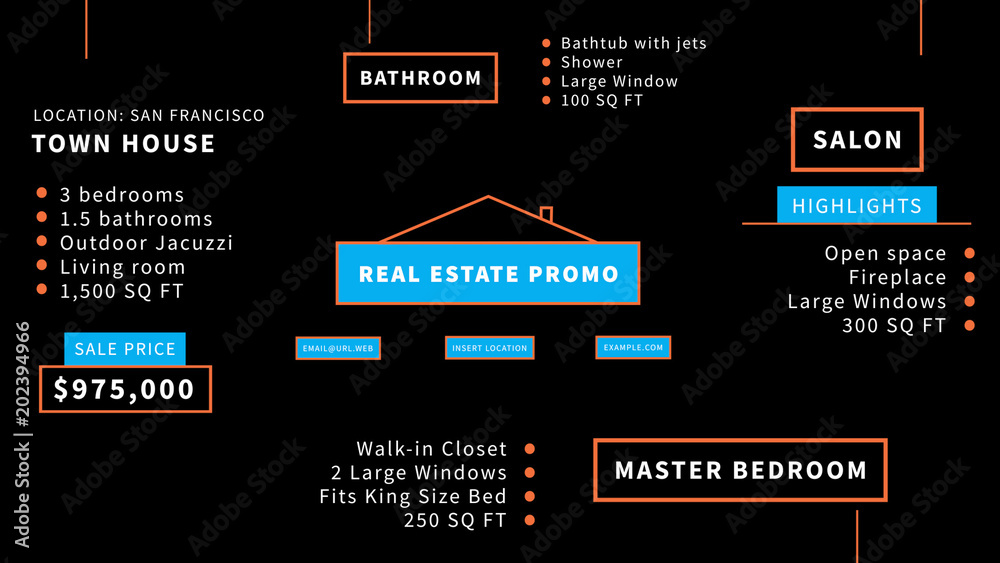 Real Estate Title Promo Pack Stock Template | Adobe Stock