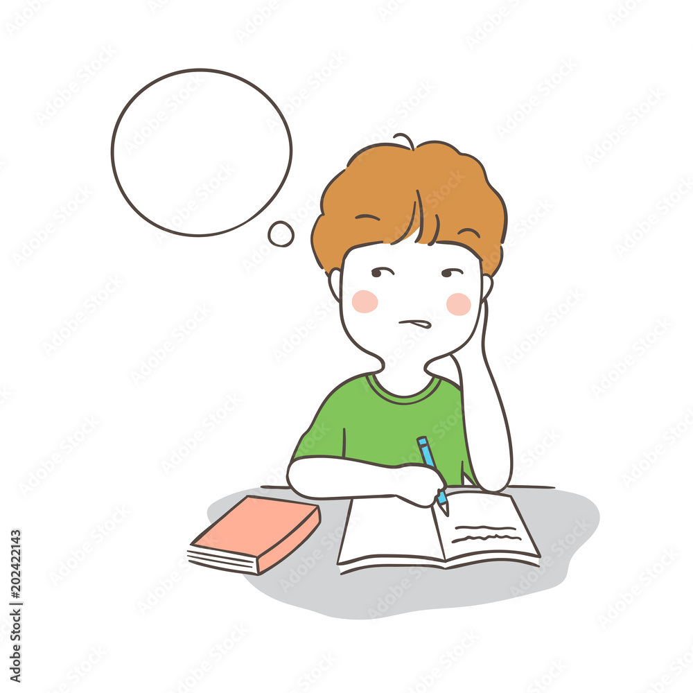 Bored Kid Clipart