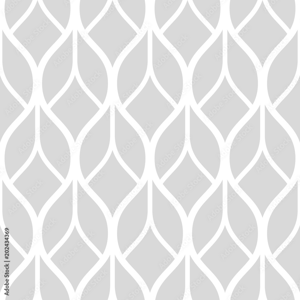 The geometric pattern with wavy lines. Seamless vector background ...