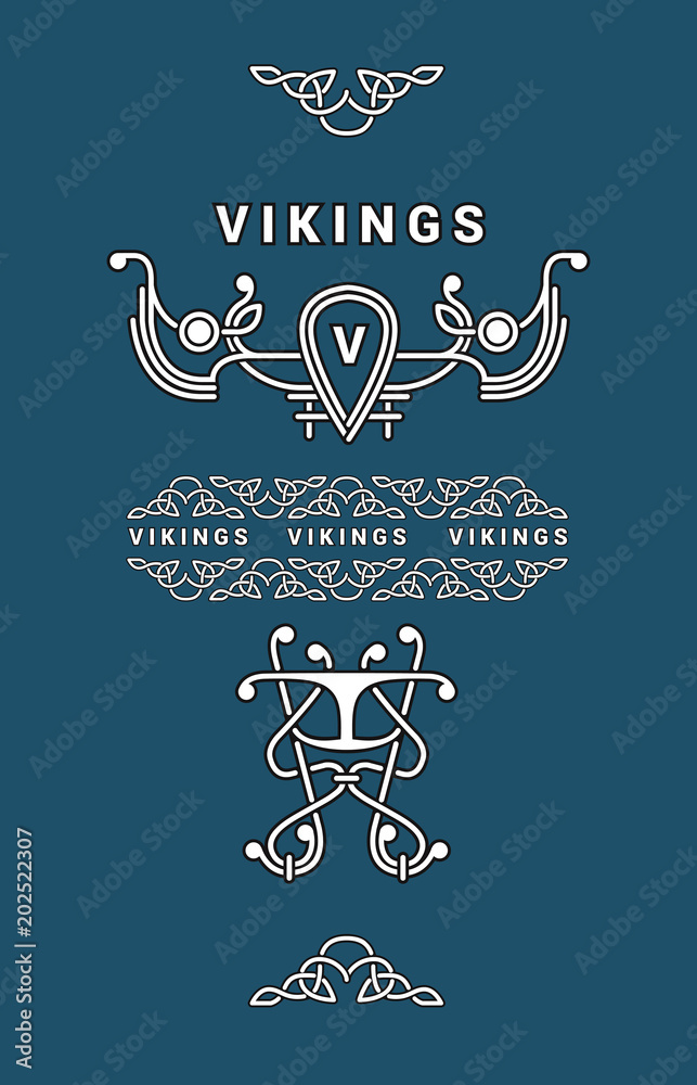 vikings vector pattern Stock Vector | Adobe Stock