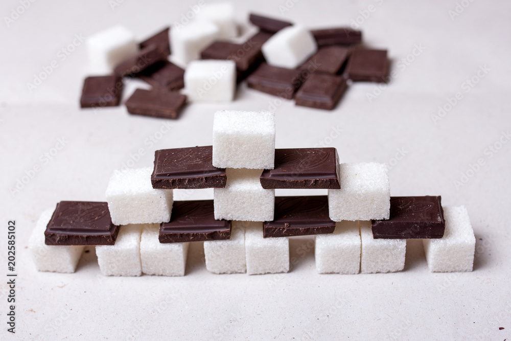 Brown Sugar Cube Pyramid