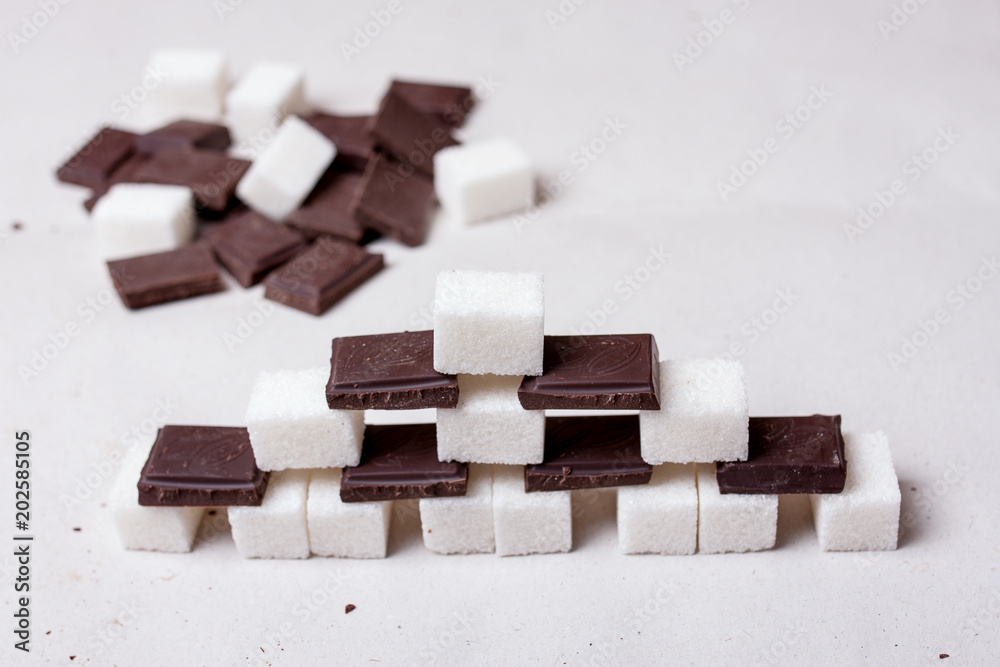 Brown Sugar Cube Pyramid