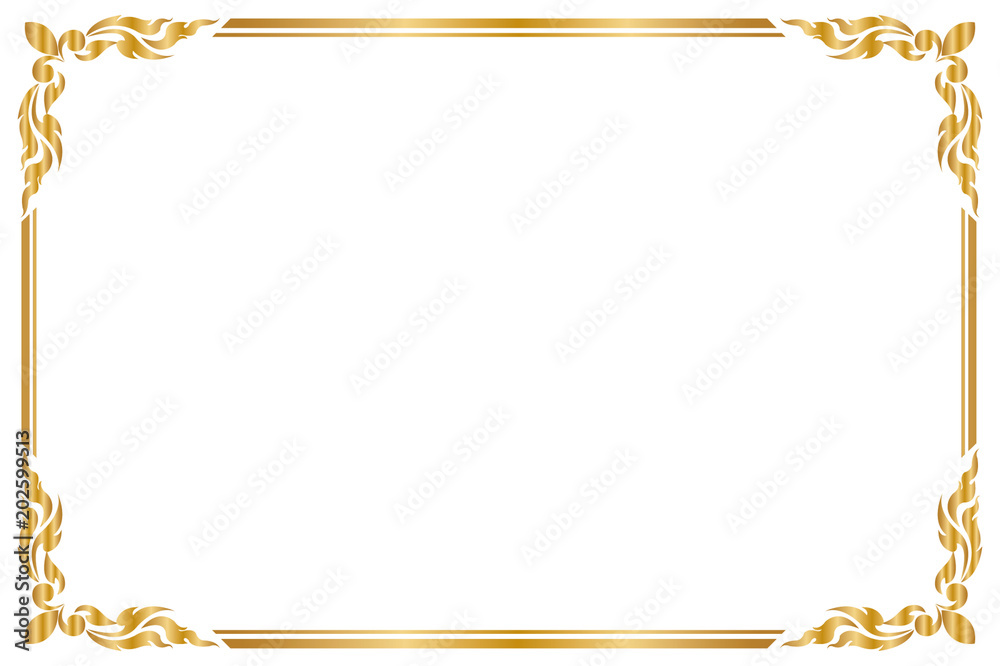 Decorative frame and border for design of greeting card wedding with ...