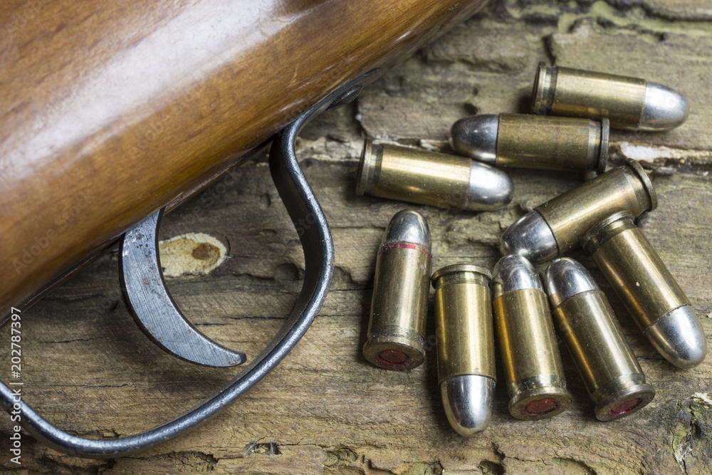 Munitions calibre 7,65 mm pour pistolet Stock Photo | Adobe Stock