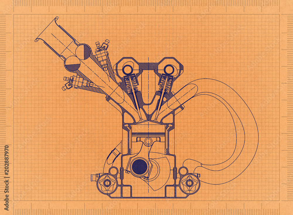 Car Engine Blueprints