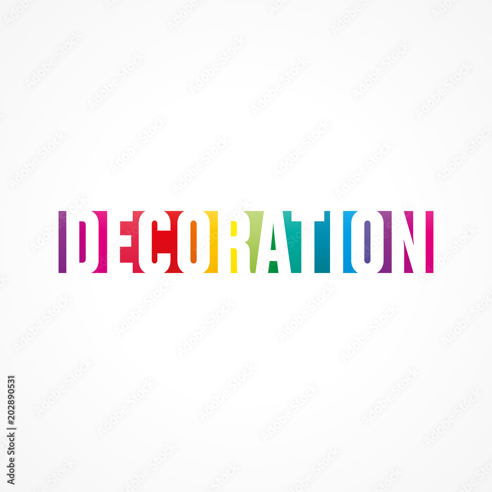 Vecteur Stock mot"décoration" | Adobe Stock
