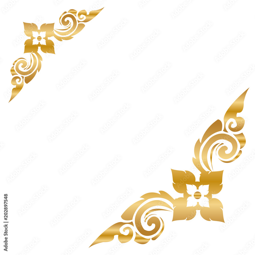 Line Thai Golden, The Arts of Thai, line pattern background, graphic ...