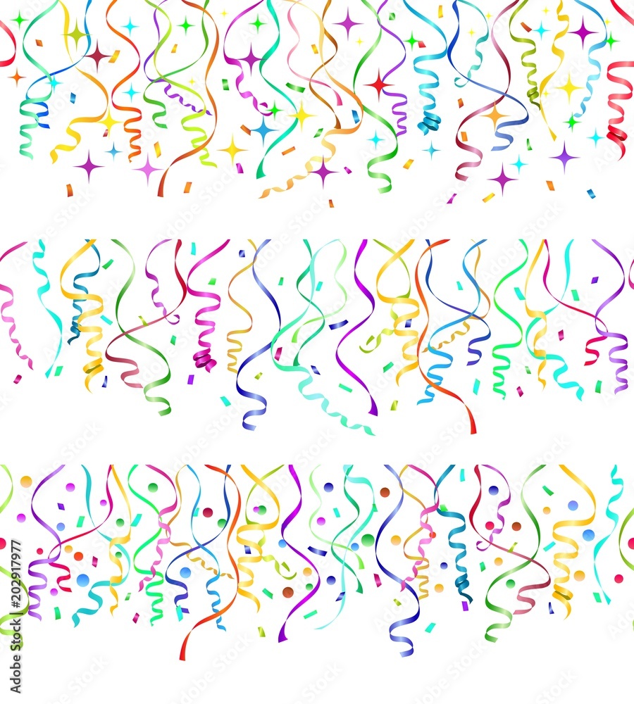 Confetti Border Horizontal