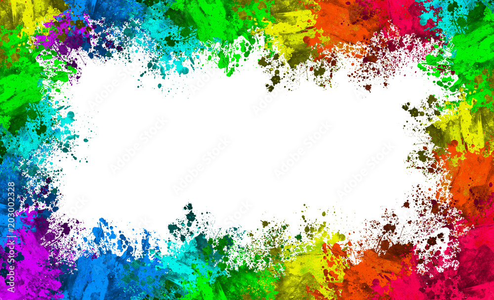 Paint Splatter Png Border