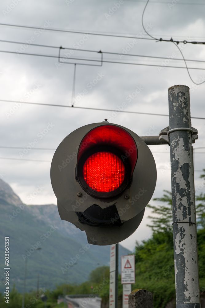 Red light - Semaforo rosso Stock Photo | Adobe Stock