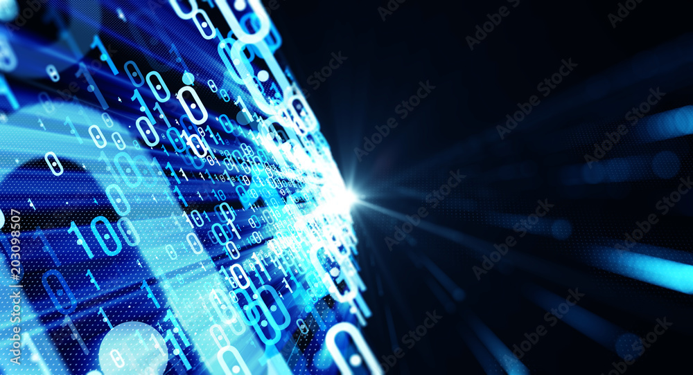 Binary Code Backgroundcolor Bytes Of Binary Code Flying Through A Vortex Background Code Depth