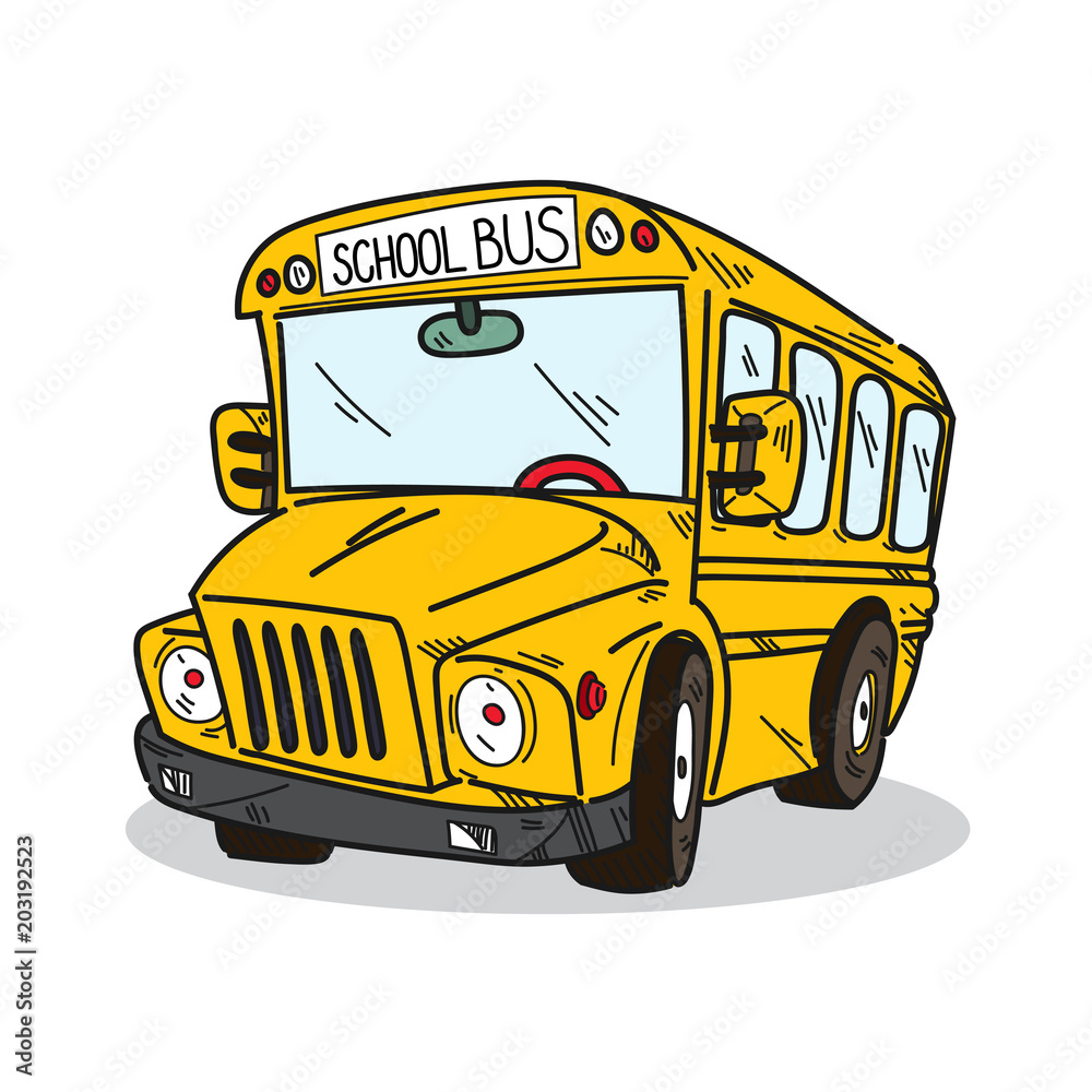 School Bus Illustration