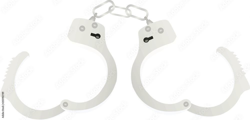 Open Handcuffs Vector