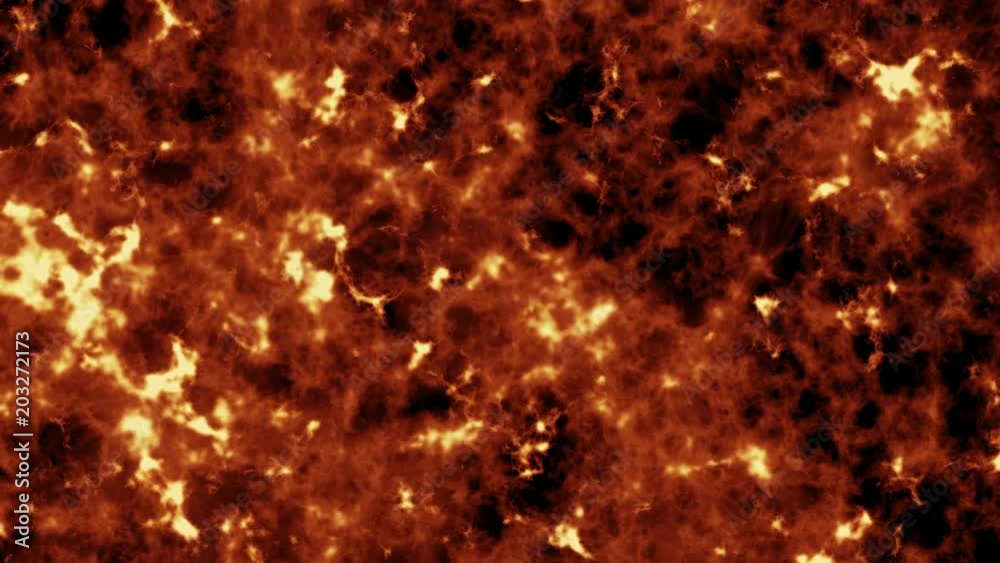 4K Realistic Sun surface with solar flares, Burning of the sun isolated ...