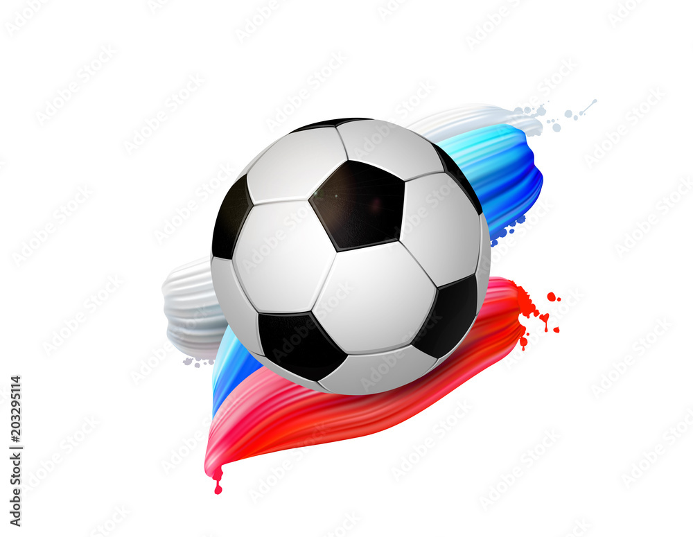 Blue Soccer Ball Clip Art
