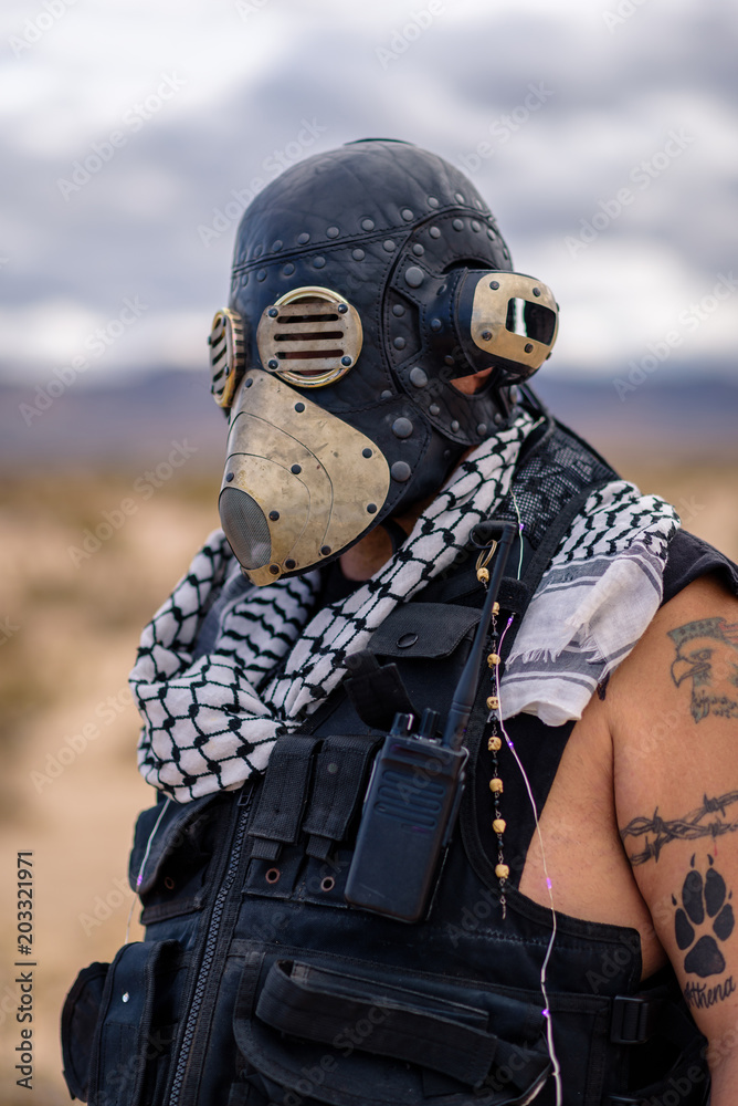 In a post-apocalyptic desert wasteland, A strong soldier fights for his ...