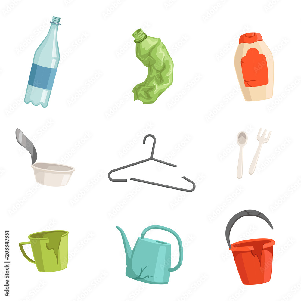 Broken Plastics Items