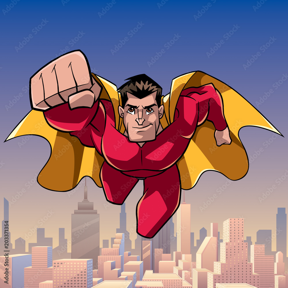 Superman Flying Front View